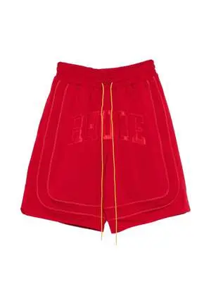 Rhude Collegiate Mesh Shorts - Red