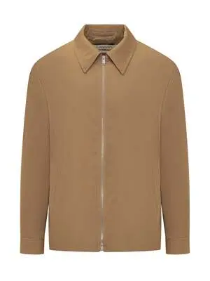 LANVIN Tailored Blouson Jacket With Logo Detail - Desert