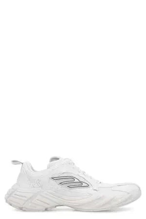 Balenciaga Monday" Calf Leather Sneakers - Grey