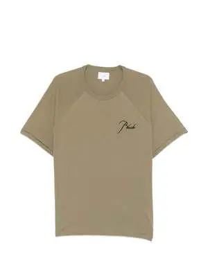Rhude Rhude Embroidered Logo Neck T-Shirt For Men Verde