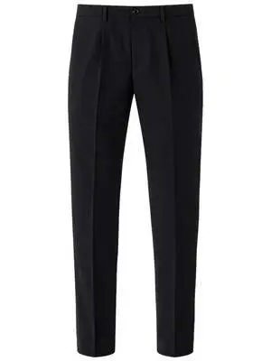 Dolce & Gabbana Wool Canvas Trousers - Black