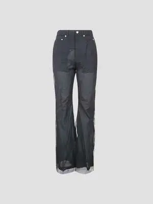 Rick Owens Bootcut Trousers - Black
