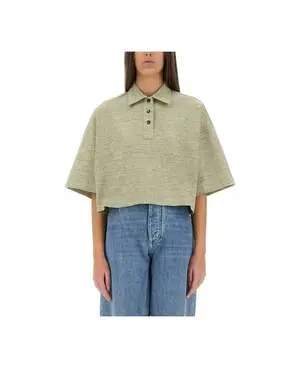 Bottega Veneta Cotton Piqué Polo Shirt - Beige