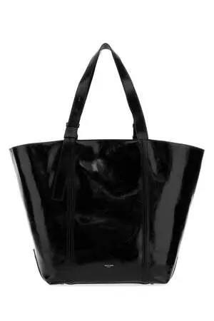 GOLDEN GOOSE Golden Goose Glossy Leather Tote Bag Black