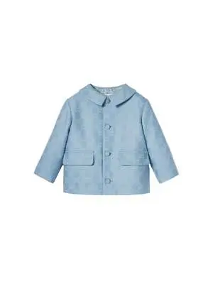 Gucci Baby Gg Monogram Flannel Jacket