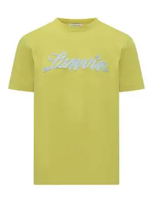 LANVIN Embroidered Logo T-shirt - Chamomile