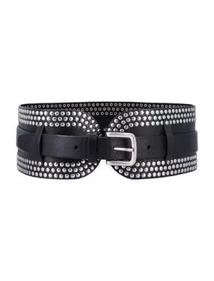 GOLDEN GOOSE Sash Leather Belt - Black