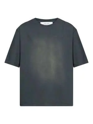 GOLDEN GOOSE Washed Black Gauze T-shirt For - Washedblac