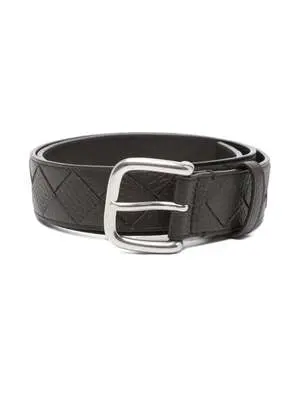 Bottega Veneta Premium Leather Belt For Fw25 Collection - Brown