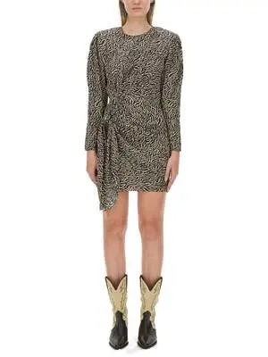 MARANT ETOILE Printed Mini Dress - Multicolour