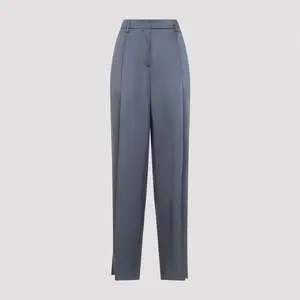 Giorgio Armani Silk Double Satin Single-pleat Trousers