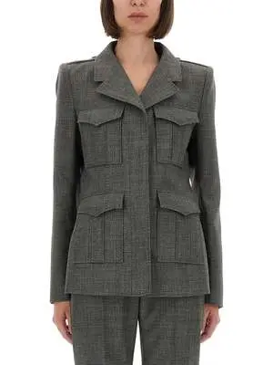 Alexander McQueen Tailored Wool Utility Jacket