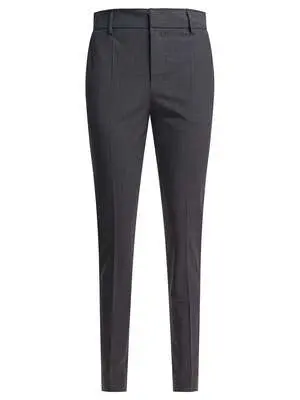 Alexander McQueen Wool Silk Tailored Trousers - Grey