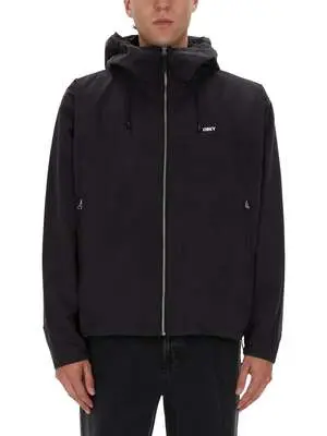 Obey Giacca Vista Zip-up Hooded Jacket - Black