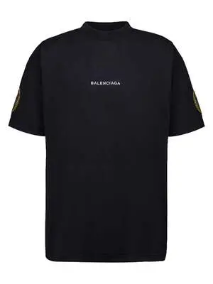 Balenciaga Essential Cotton T-shirt For - Black