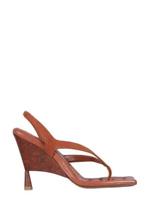 GIA BORGHINI Rosie 12 Wedge Sandals - Brown
