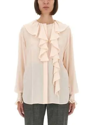Alexander Mcqueen Ruffle Shirts For Women