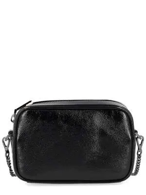 GOLDEN GOOSE Star Bag In Leather With Glitter Star - Black