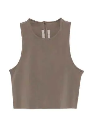 Rick Owens Elegant Tank Top With Dew Neck Design - Grey