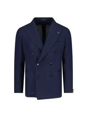 Tagliatore Double-breasted Blazer - Blue