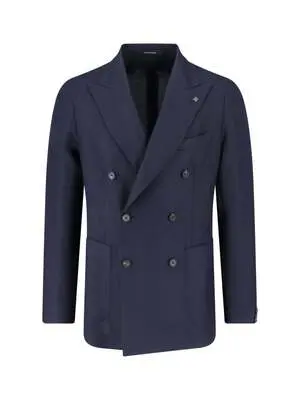 Tagliatore Double-breasted Blazer - Blue