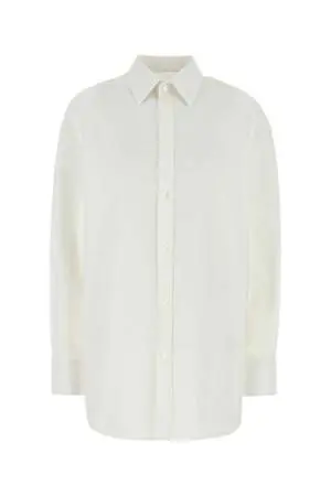 Saint Laurent Cotton Poplin Shirt - Ivory