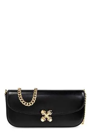 Alexander McQueen Small Skull Flower Bag - Black