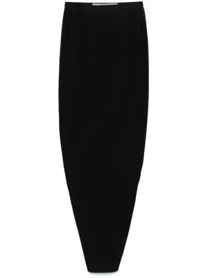 Rick Owens Soft Pillar Maxi Skirt - Black