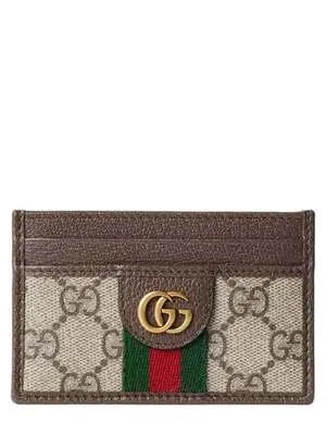 Gucci Mini Gg Monogram Wallet - Beige