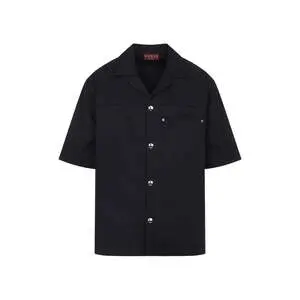 Gucci Gg Jacquard Cotton Shirt - Black
