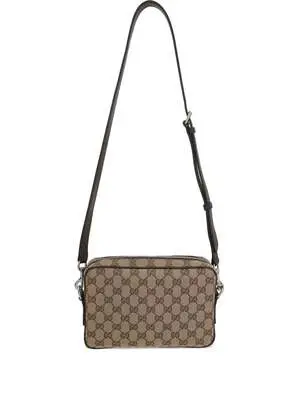 Gucci Gg Monogram Small Crossbody Bag - Brown