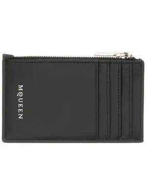 Alexander McQueen Card Holder "skull - Black