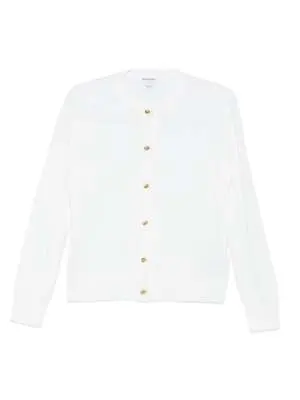 Bottega Veneta Wool Cardigan With Button Detail - White