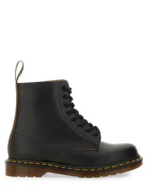 Dr. Martens 1460 Vintage Made In England Lace Up Boots - Black
