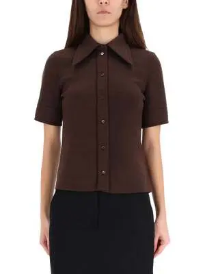 Gucci Half-sleeve Button-up Shirt - Brown