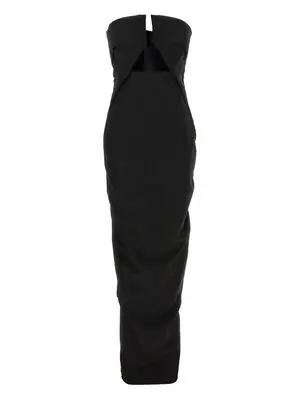 Rick Owens Strapless Cut-out Mini Dress - Black