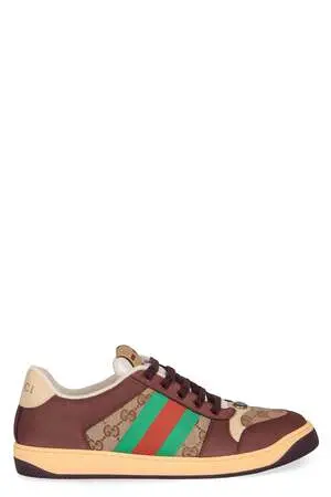 Gucci Gg Web Strip Sneakers - Multicolour