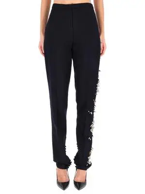 Dries Van Noten Wide-leg Herringbone Trousers