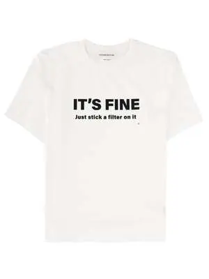 Victoria Beckham Graphic Cotton T-shirt - White