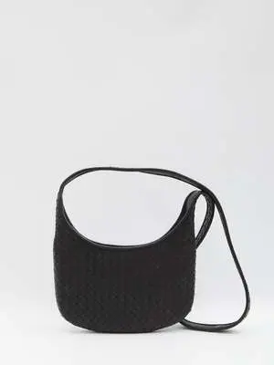 Bottega Veneta BOTTEGA VENETA Small Veneto Woven Leather Bag Black