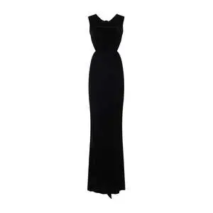 Rick Owens Velvet Open-back Cutout Gown - Black