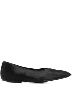 Rick Owens Square Toe Slip-on Shoes - Black