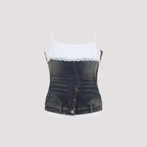 Balenciaga Patched Cotton Top