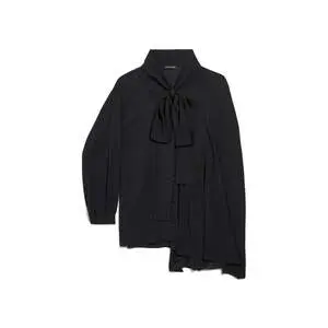 Balenciaga Georgette Scarf Blouse