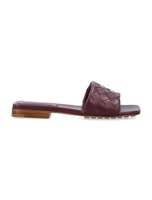 Bottega Veneta Parco Flat Mule - Red