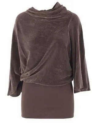 Rick Owens Draped Cowl Neck Top