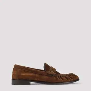 Saint Laurent Le Loafer 15 Suede Moccasins - Brown