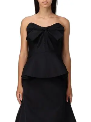 Alexander McQueen Silk Blend Bustier Top