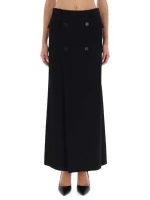 Balenciaga Long Sartorial Skirt - Black