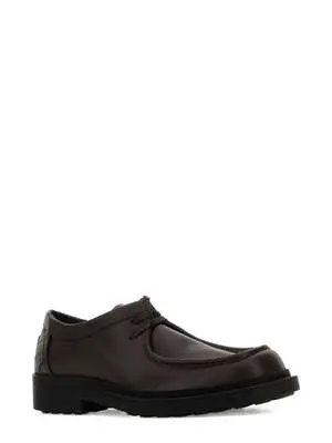 Bottega Veneta Leather Lace-up Derby Shoes - Brown